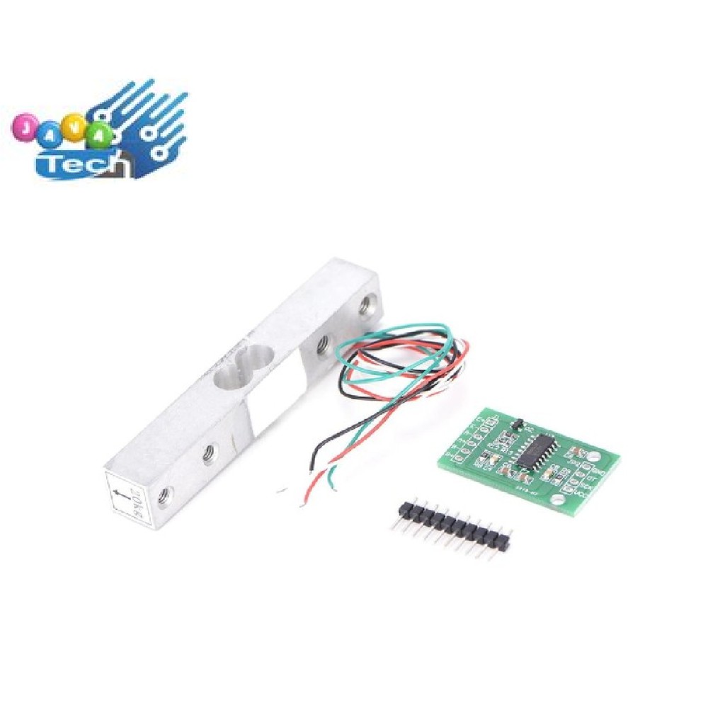 Jual Paket Load Cell 20kg Sensor Berat dan Modul HX711 24bit ADC Board ...