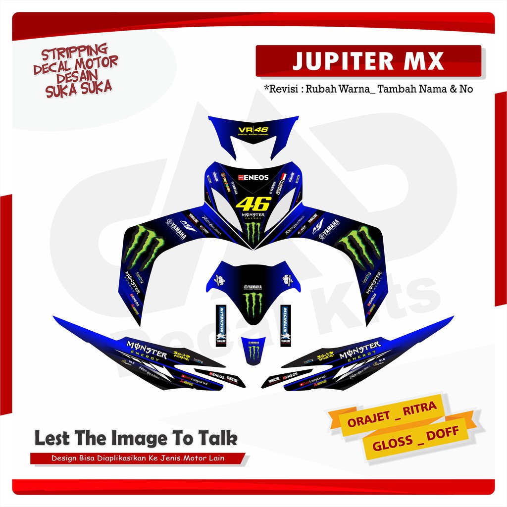 Jual Decal Sticker Motor Jupiter Mx Old 135cc Stiker yamaha jupiter mx ...