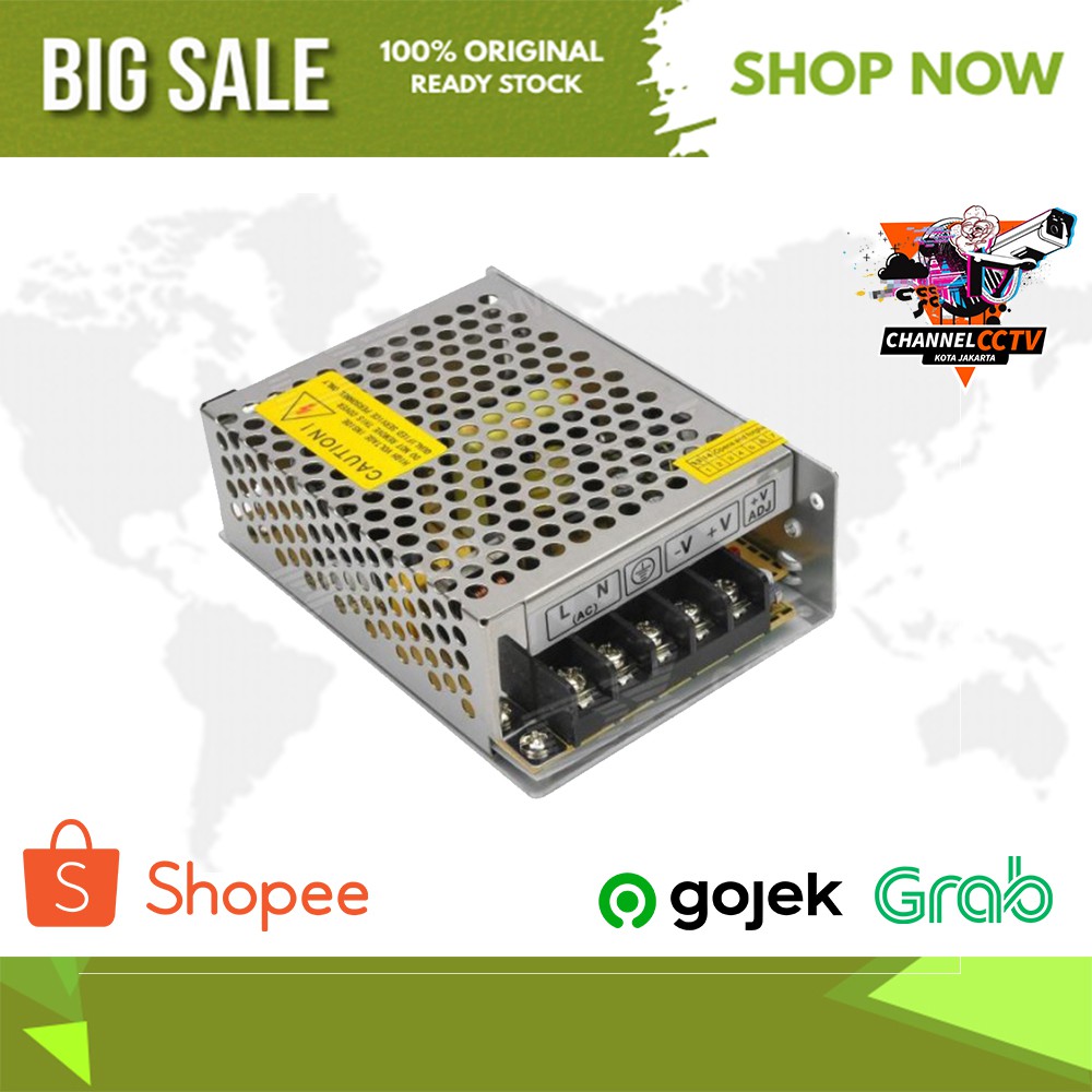 Jual POWER SUPPLY JARING 12V 5A / PSU CCTV JARING 12V 5A | Shopee Indonesia