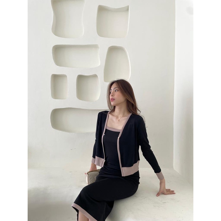 Jual Aubree Knit Dress —— Ocha Wear | Korean Premium Knit Wanita | Knit ...