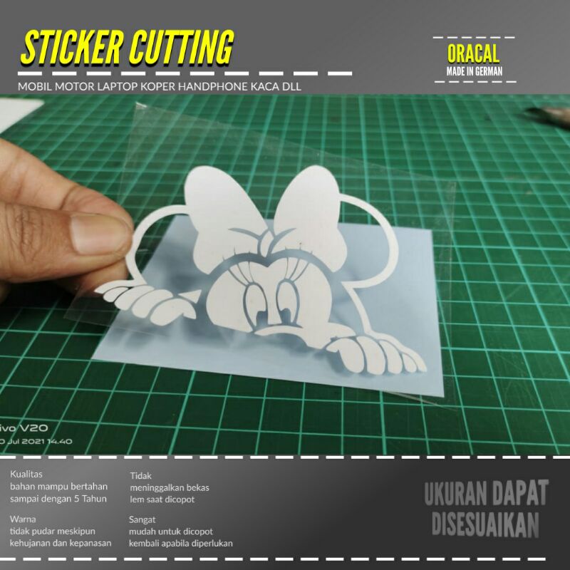 Jual STIKER MICKEY MOUSE STICKER CUTTING TRANSPARAN BAHAN ORACAL ...