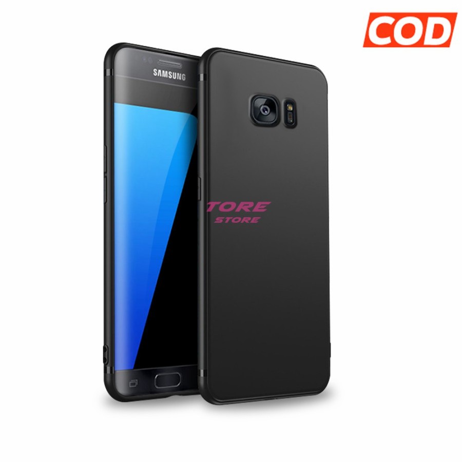 Jual MATTE CASE SAMSUNG S7 / S7 Edge / S6 Edge SOFT CASE SLIM FIT PREMIUM SOFT BLACK DOFF ...