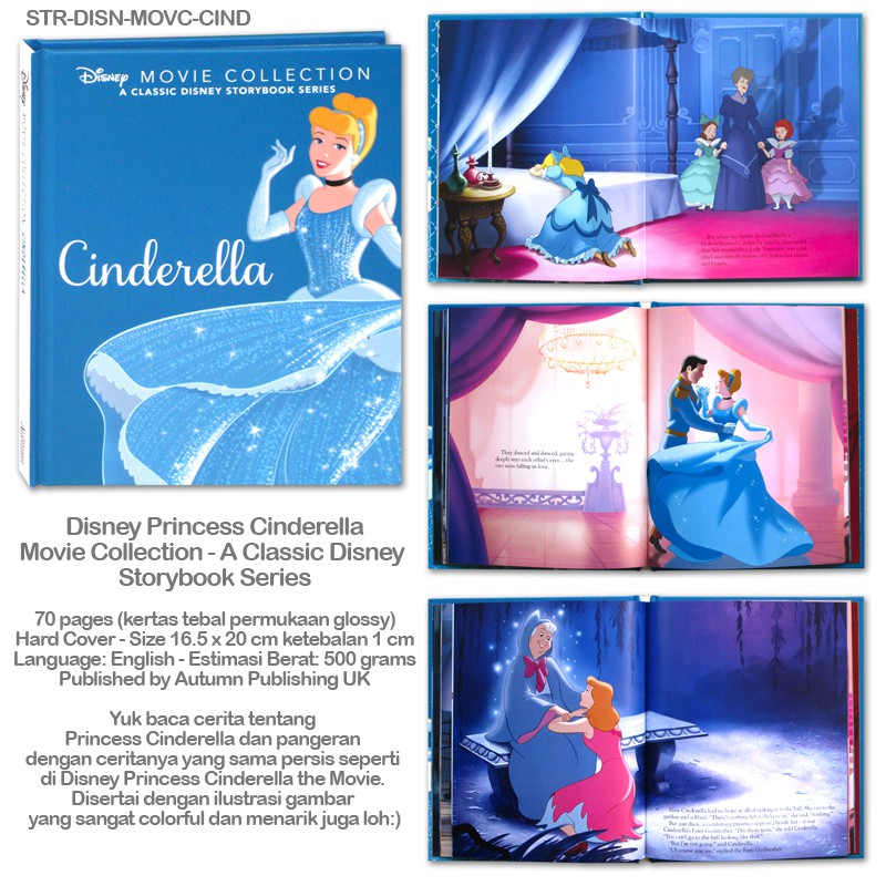 Jual BUKU ANAK : Disney Princess Cinderella Movie Collection - A ...