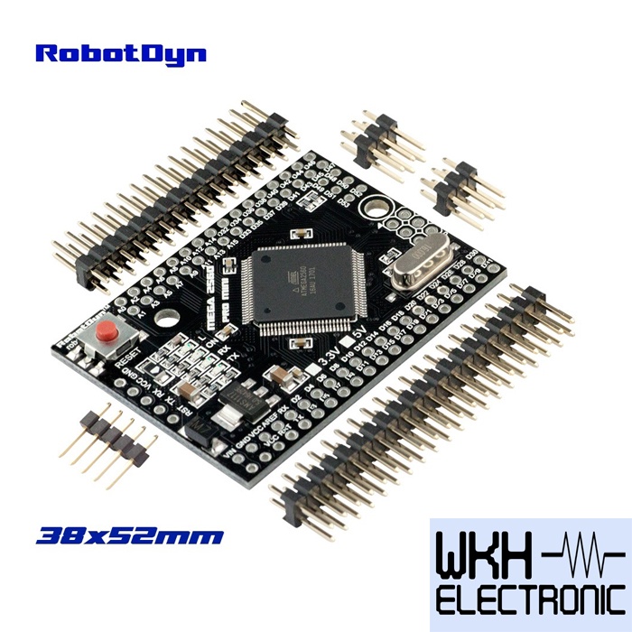 Jual ROBOTDYN Arduino Mega pro Mini PRO Embed Atmega2560 CH340 microUSB ...
