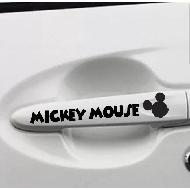 Jual stiker handle mobil lucu Cutting sticker mobil mickey mouse keren ...
