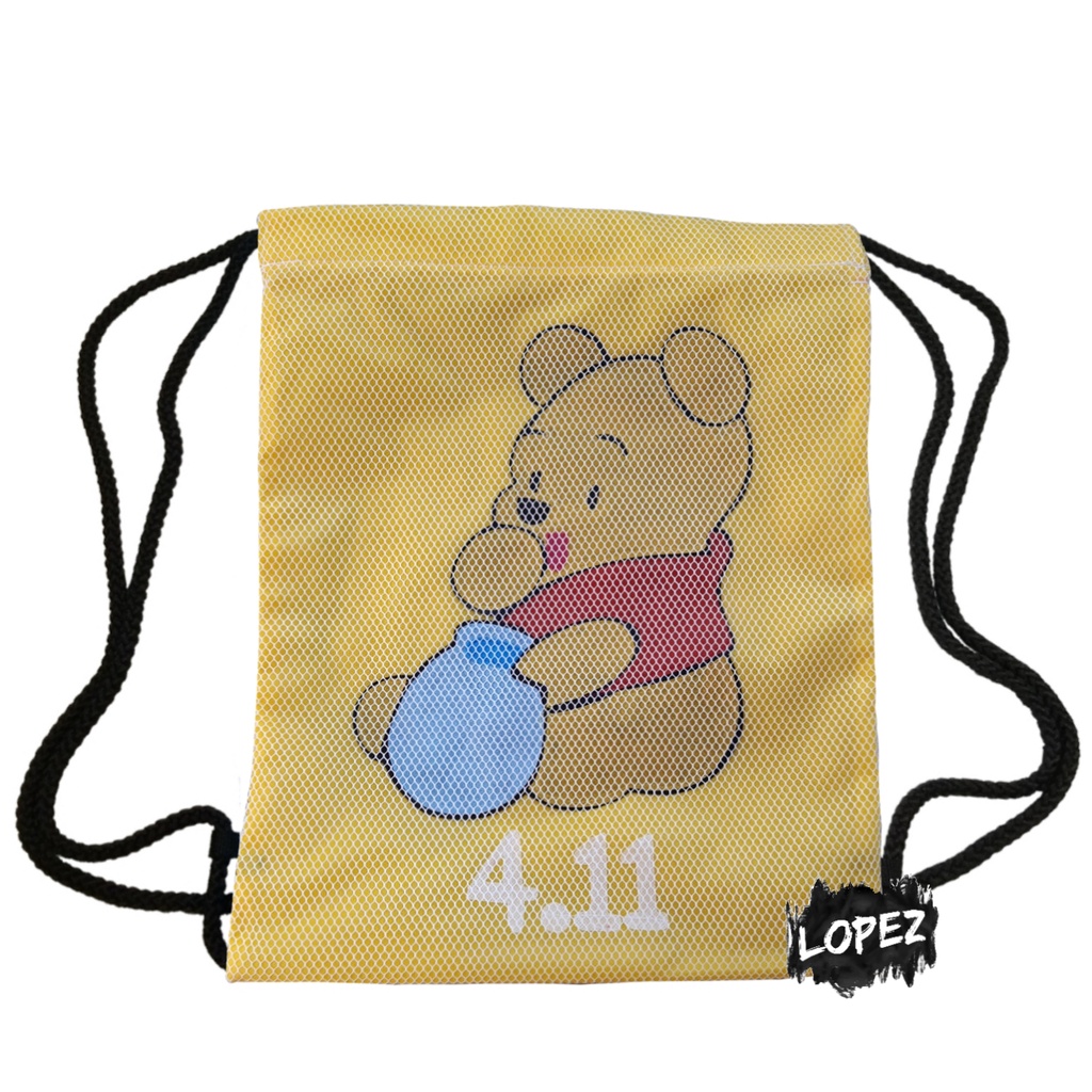 Jual Tas Jaring Winnie The Pooh / Tas Ransel Pooh Bear / Backpack Teddy ...