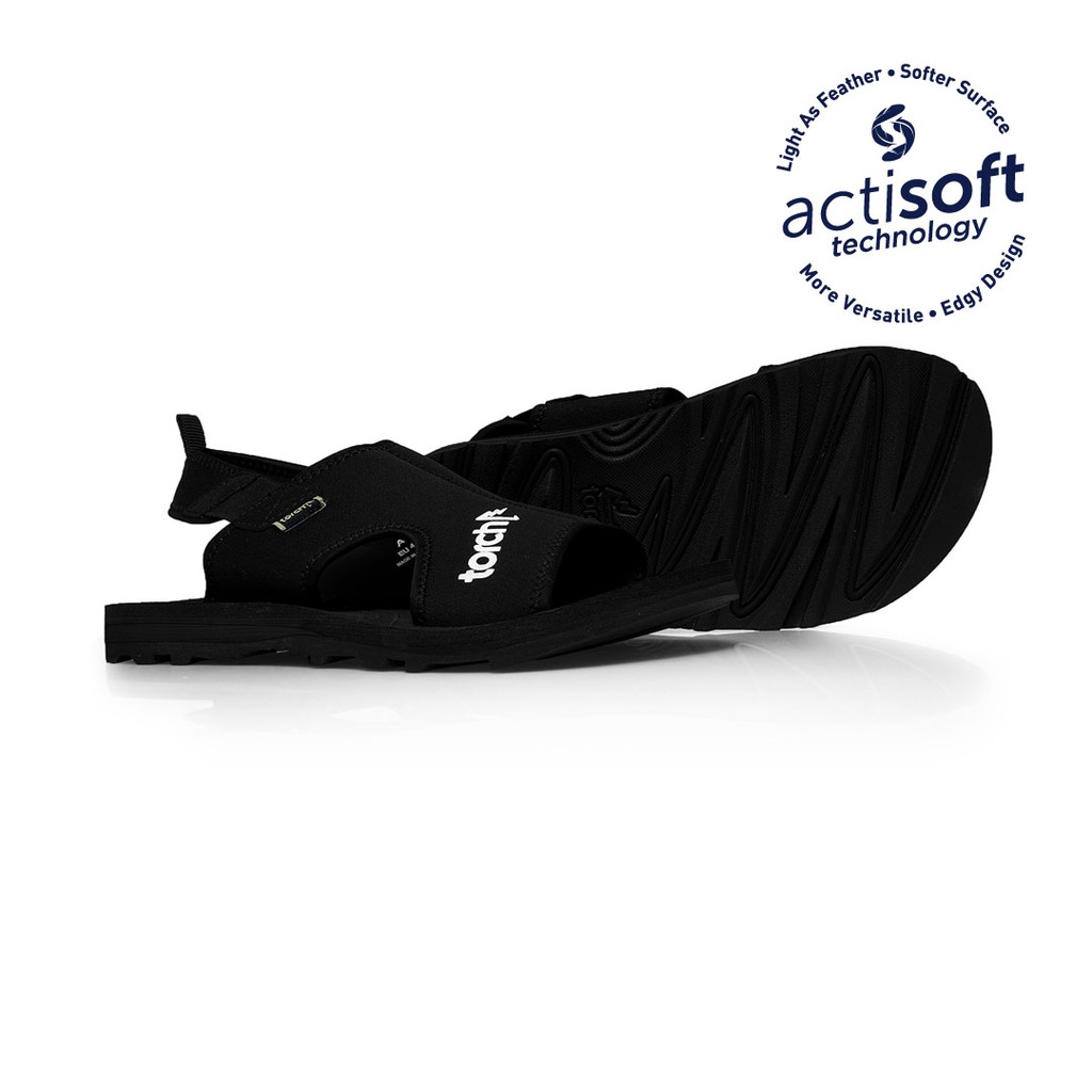 Jual SANDAL ARRAFA FULL HITAM TORCH | Shopee Indonesia