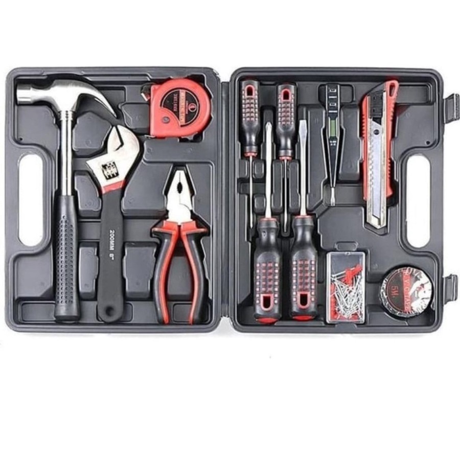 Jual promo murah 1 set alat tukang reparasi obeng kunci inggris taspen ...