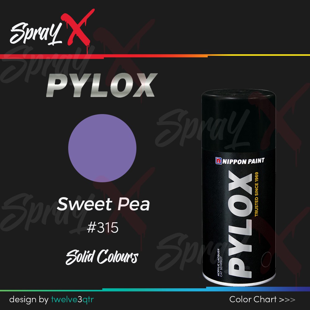 Jual PYLOX SOLID SWEET PEA 315 / UNGU STANDAR #315 300ML - CAT SEMPROT ...