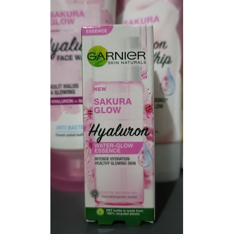 Jual Garnier Sakura Glow Hyaluron Water-Glow Essence 30ml - Garnier ...