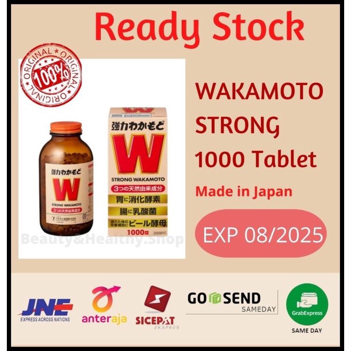 Jual Strong Wakamoto 1000 Tabs Original Japan | Shopee Indonesia