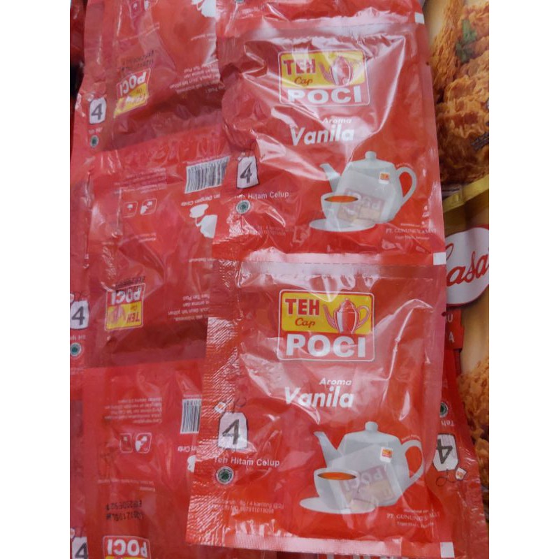 Jual Teh Poci Vanilla 1 renceng isi 12 sachet @ 4 teh celup / cap poci ...