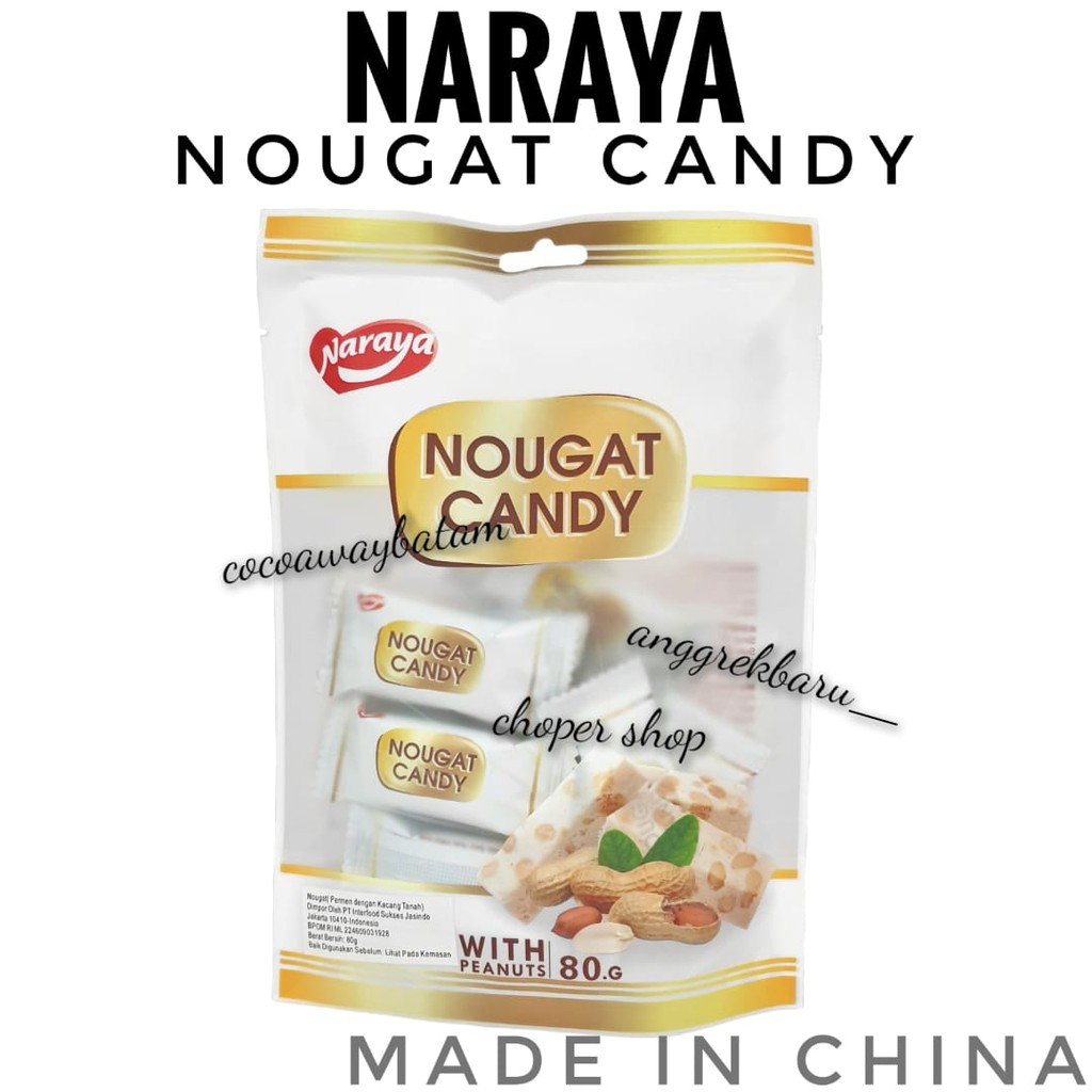 Jual Naraya Nougat Candy 80gram | Shopee Indonesia