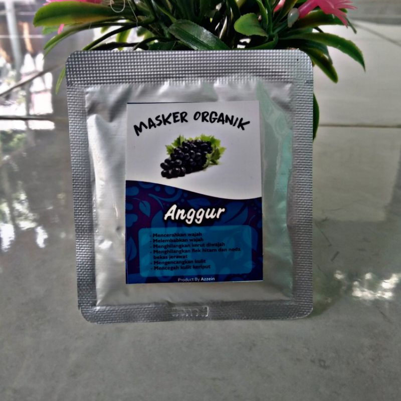 Jual Masker Wajah Organik Anggur/Masker Organik Anggur/Masker Bubuk ...