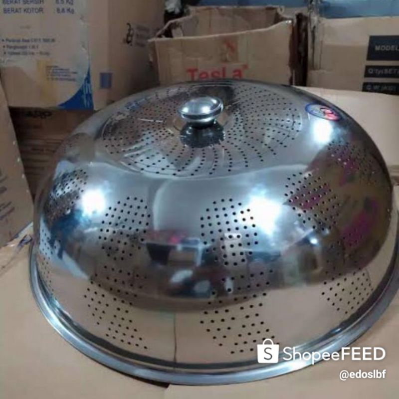 Jual Tutup nasi stainlis/Tudung saji stainlis Bonus entong plastik ...