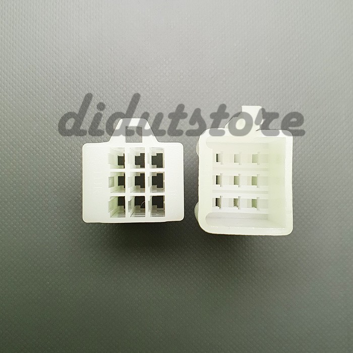 Jual Socket 9 Pin Kecil + Skun 10 Pasang / Soket Motor / Konektor Motor ...