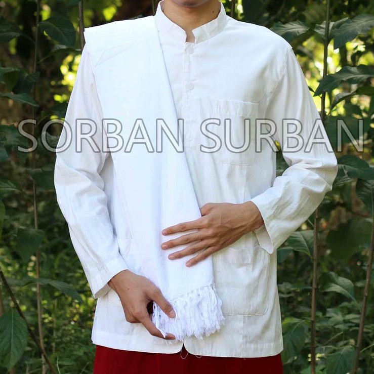 Jual Sorban Rida Putih Polos - Rida Rayon Solo, Surban Haji | Shopee ...