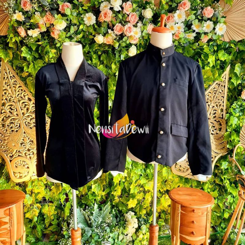 Jual Sepasang Beskap Jogja + Kebaya Bludru Model Kartini / Model V ...