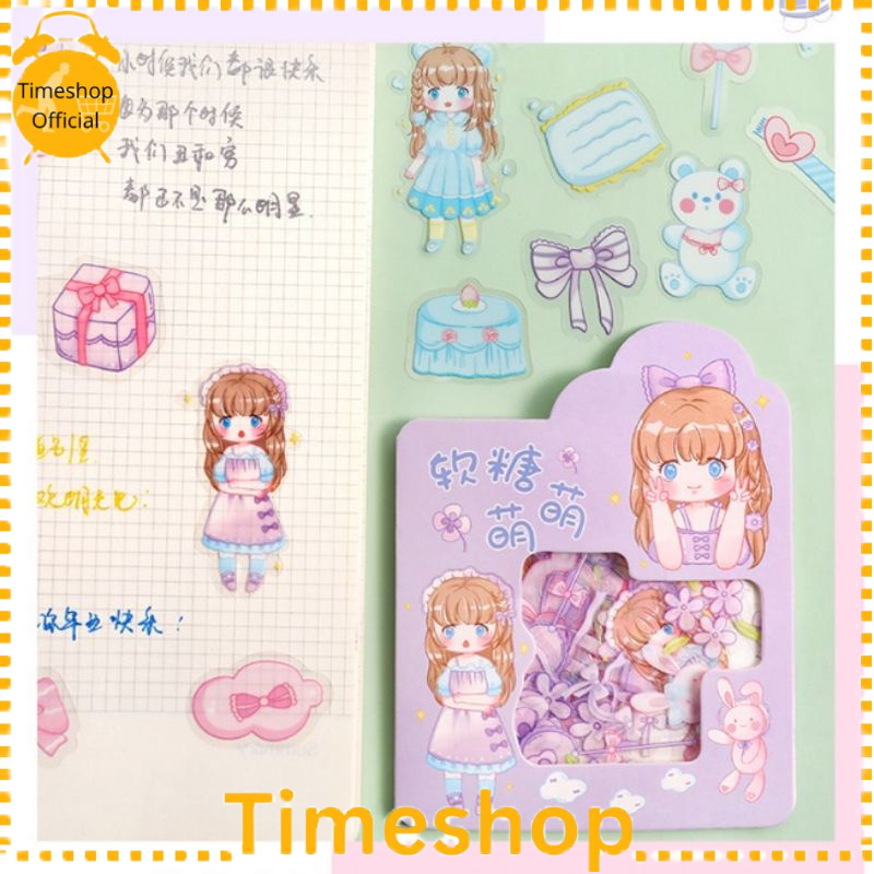 Jual TS 45 Pcs Sticker Bear and Bunny Cute Girl Lucu Imut Deco Sticker ...