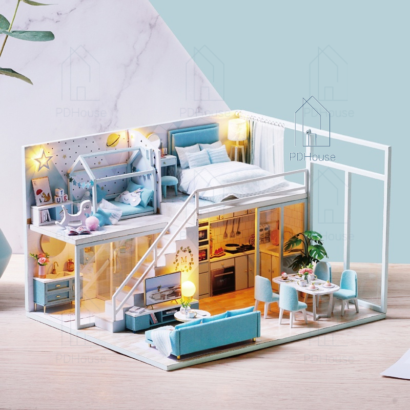 Jual (PDH) CUTE ROOM - DIY HOUSE MINIATURE DREAM HOUSE / MINIATUR RUMAH ...