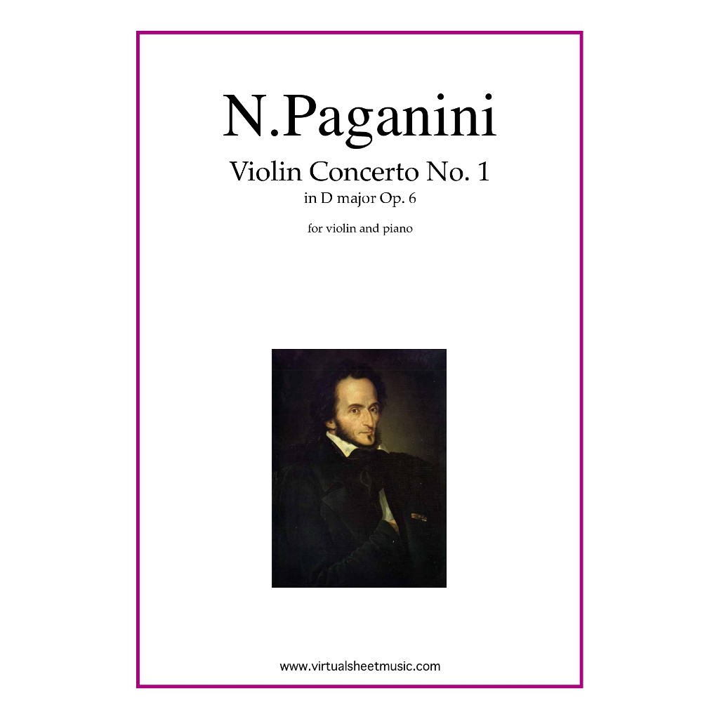 Jual Buku Biola dan Piano Concerto op.6 no.1 by Nicolo Paganini ...