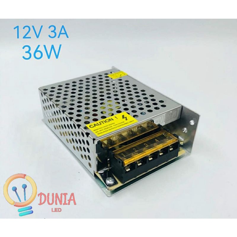 Jual Power Supply Adaptor Switching Trafo LED Strip 12V 3A / 12V 5A | Shopee Indonesia