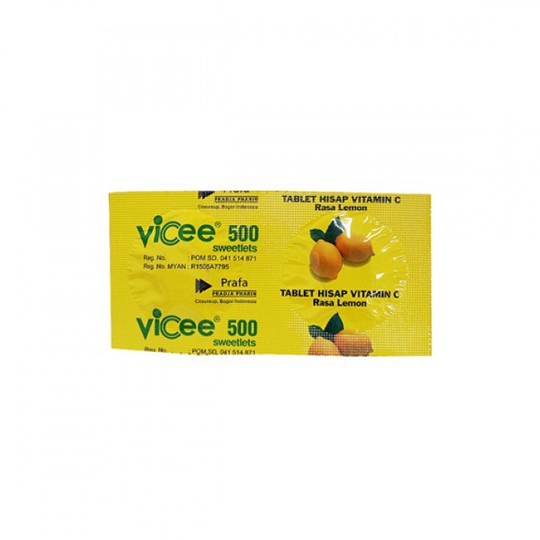 Jual VICEE 500 RASA LEMON 2 TABLET {Per Strip} B | Shopee Indonesia
