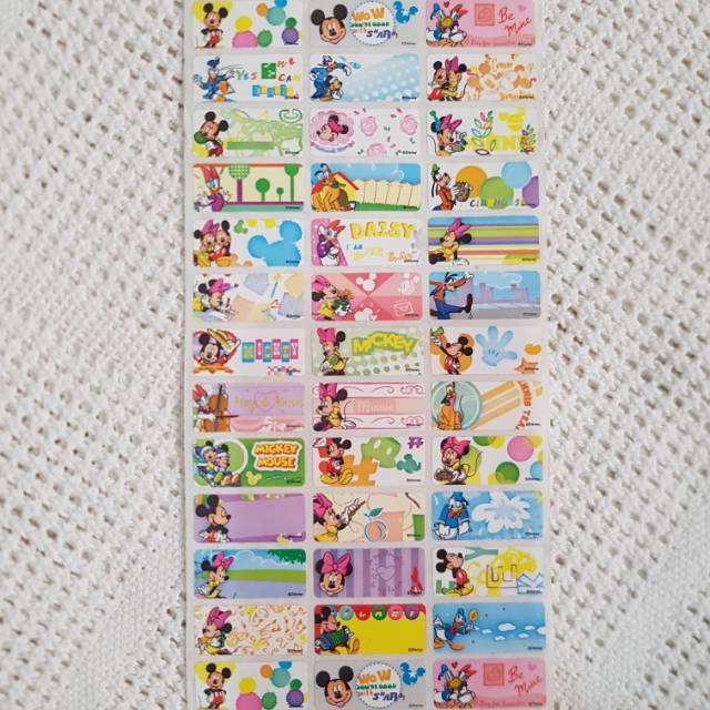 Jual STICKER NAMA WATERPROOF / STIKER LABEL NAMA | Shopee Indonesia