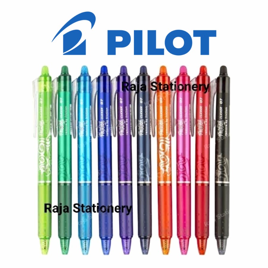 Jual PILOT PEN FRIXION BLACK BLUE 0.5 0.7 ERASABLE RETRACTABLE / PEN BISA DIHAPUS HITAM BIRU ...