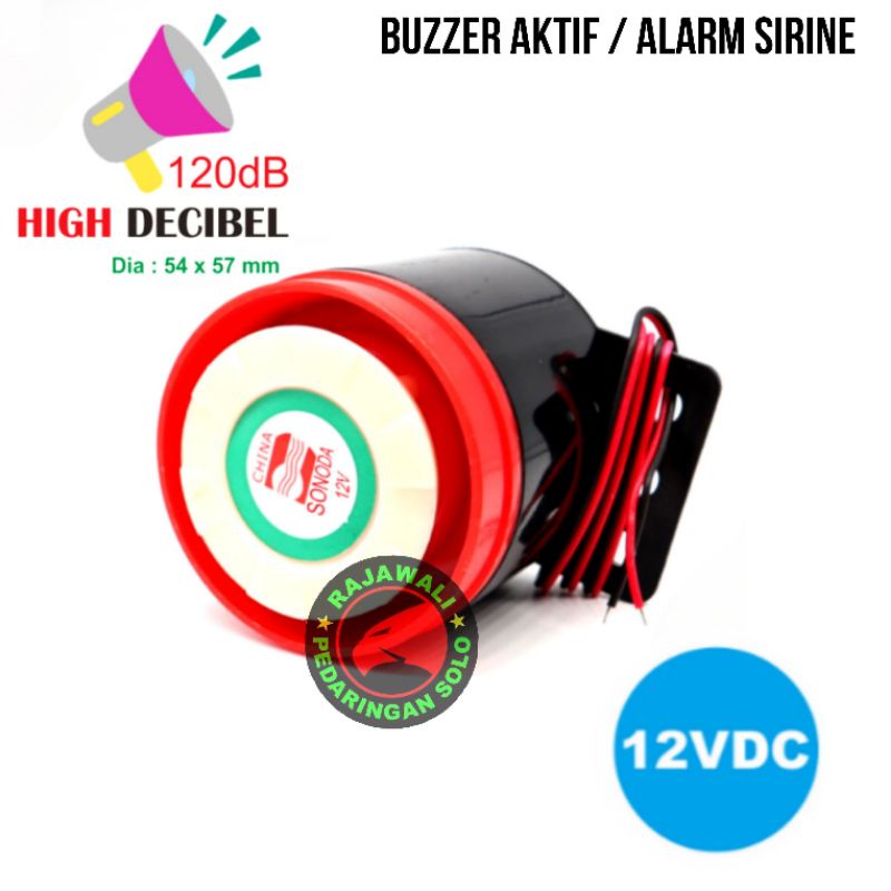Jual BUZZER AKTIF 12V HIGH DECIBEL ALARM SIRINE ARDUINO | Shopee Indonesia