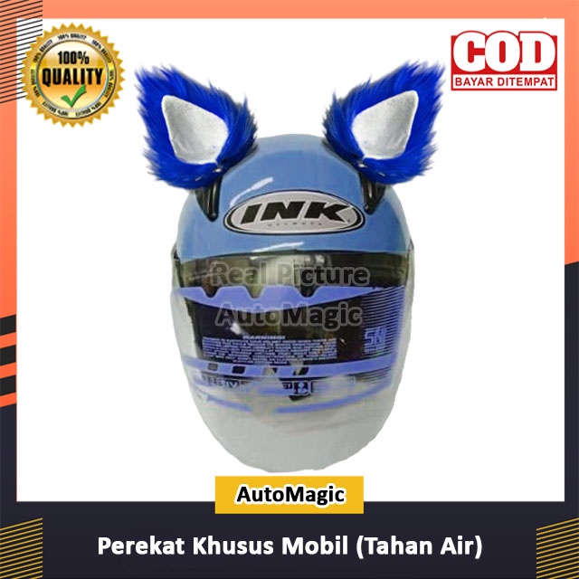 Jual Helm Telinga Kucing Bulu Panjang 5cm- Helm Kuping Kucing harga isi ...