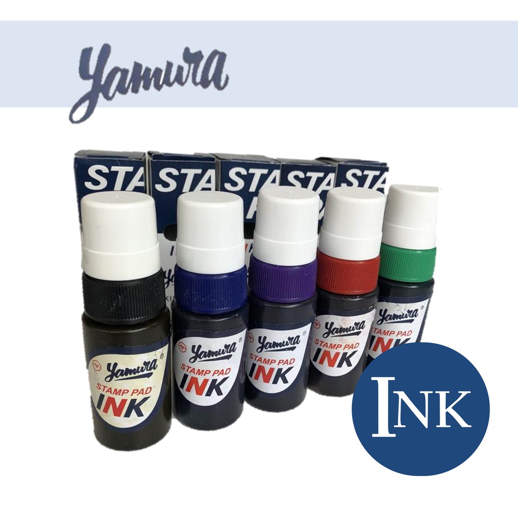 Jual TINTA STEMPEL YAMURA 50 CC /REFILL TINTA UNTUK STEMPEL / REFILL ...