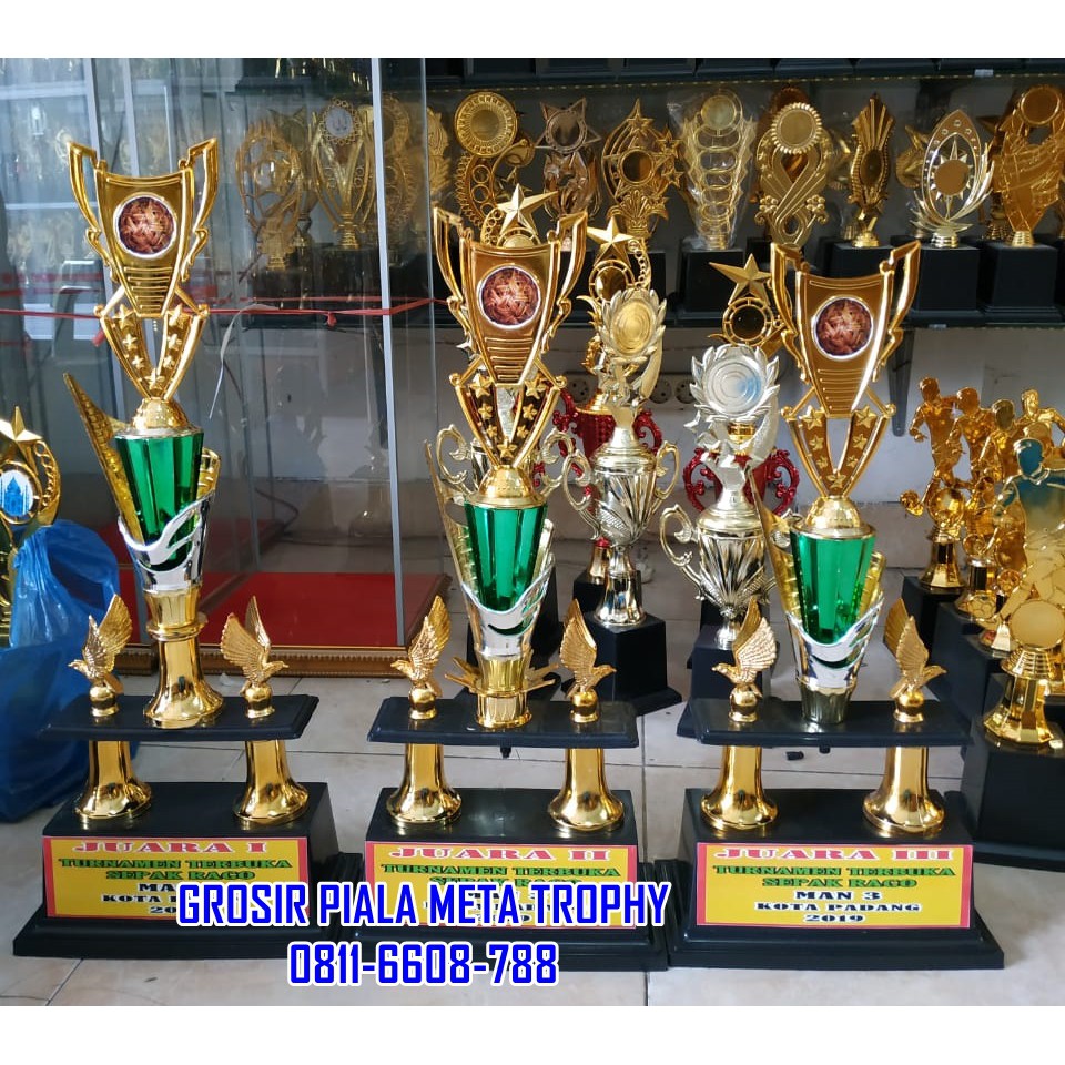 Jual PIALA/TROPHY MURAH SET 123 GLOD COSTUM UNTUK LOMBA SEKOLAH HARI IBU PRAMUKA CLASS MEETING ...