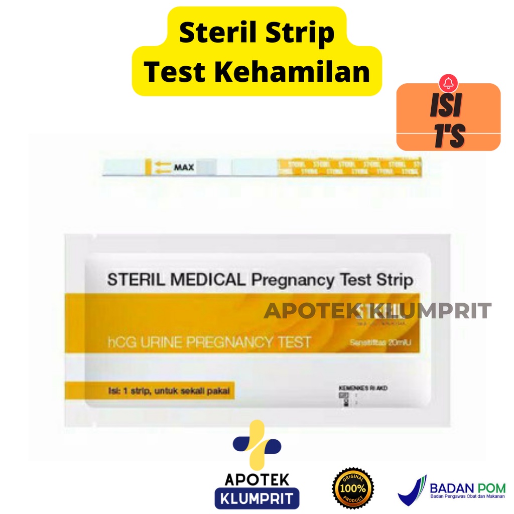 Jual STERIL STRIP / PREGNANCY TEST / ALAT TEST KEHAMILAN / TEST PACK ...