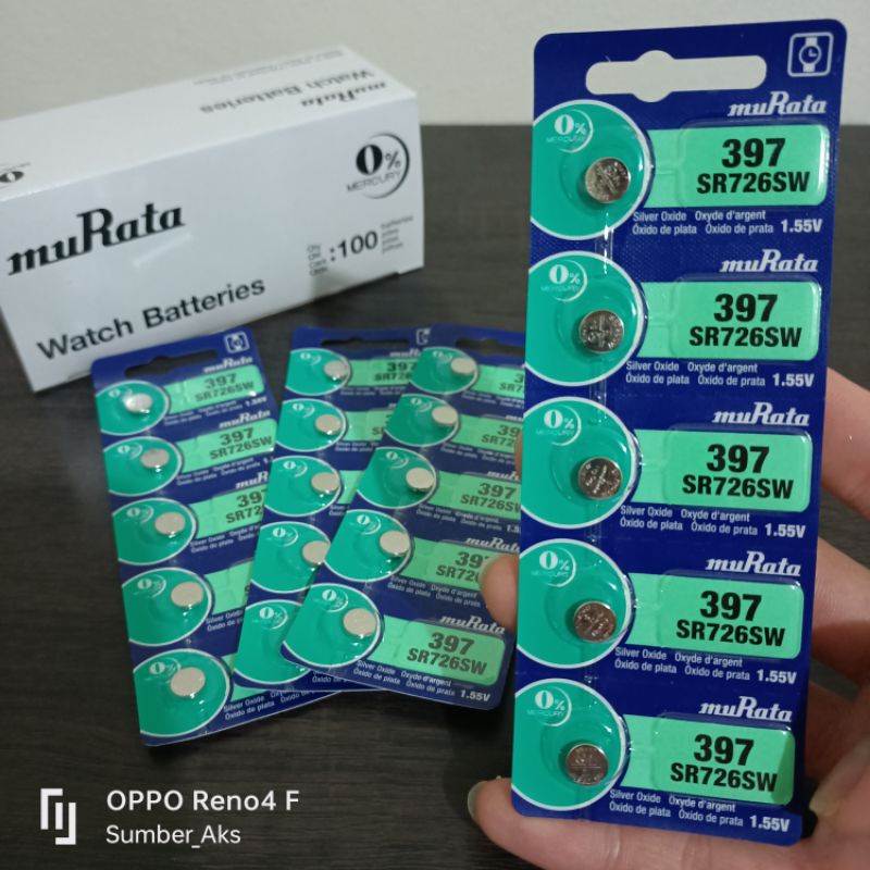 Jual ORIGINAL Baterai muRata 397 SR726SW SR 726 SW Japan Made 0% ...