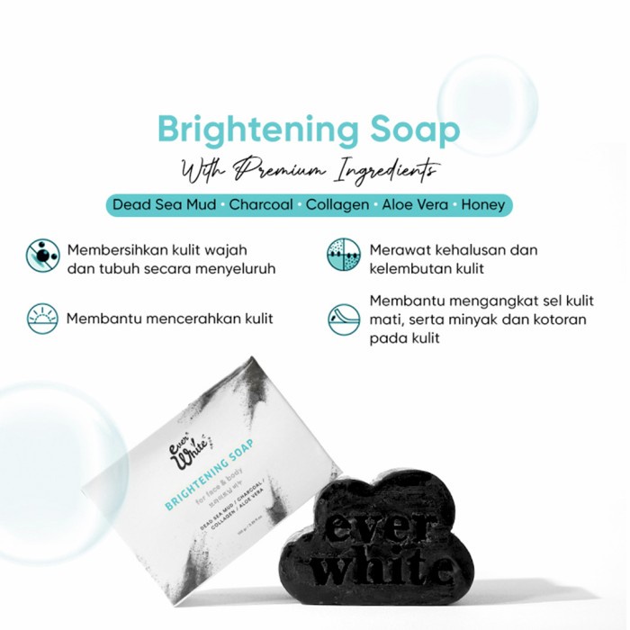 Jual EVERWHITE Brightening Soap Sabun Awan | Shopee Indonesia