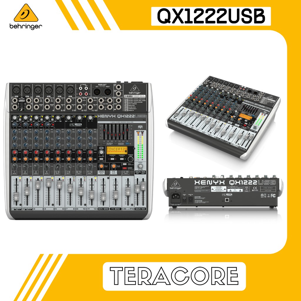 Jual Behringer QX1222USB QX 1222 USB QX1222 Mixer 12 Input 6 Channel ...