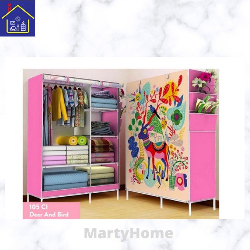 Jual Lemari Kain Serbaguna Ada Resleting 105 Cm | Shopee Indonesia