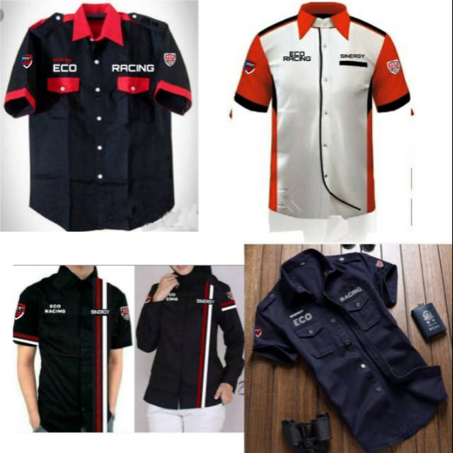 Jual Kemeja sporhem ECO RACING kuwalitas premium | Shopee Indonesia