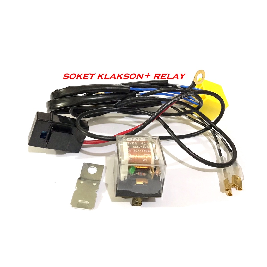 Jual RELAY SOKET KLAKSON MOTOR 12V SEMUA JENIS MOTOR SOKET RELAY ...