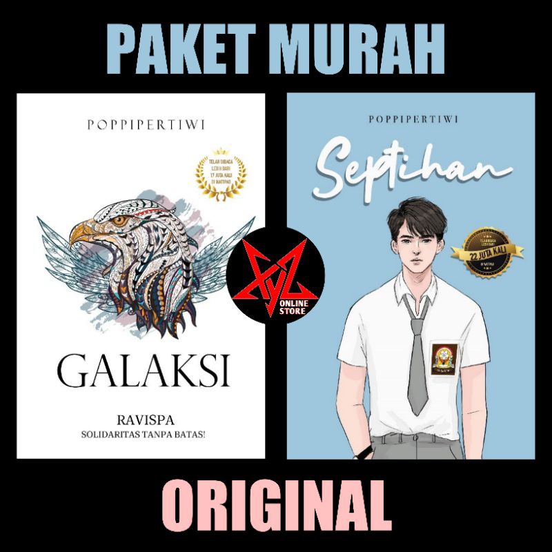 Jual Novel Original SEPTIHAN & GALAKSI Poppi Pertiwi Paket Murah ...