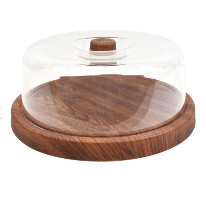 Jual Torei | Wadah Saji Kue Dgn Tutup Motif Kayu Serving Tray With ...