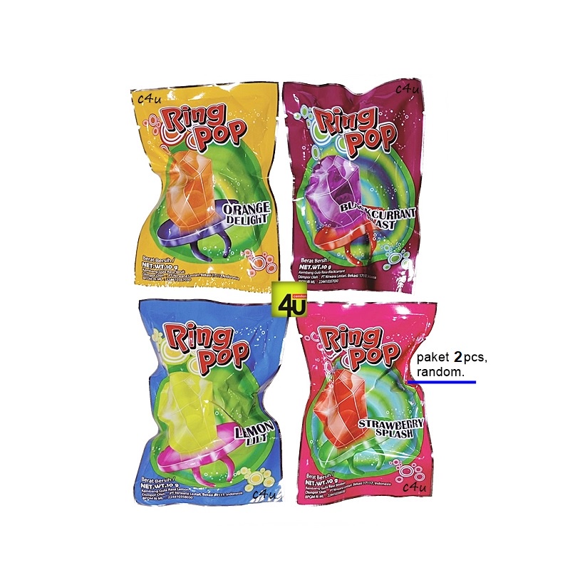 Jual POP Candy - RING Pop Permen Cincin - Paket 2 pcs | Shopee Indonesia