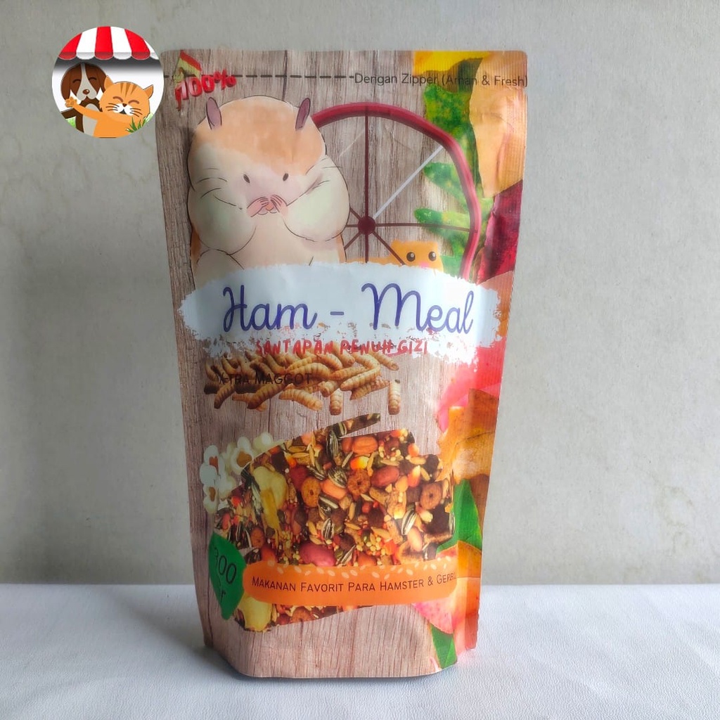 Jual Ham Meal 300gr - Makanan Hamster & Gerbil dengan X-tra Maggot ...