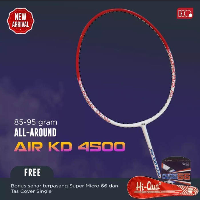 Jual Hi-Qua Original Raket Badminton All Around High Quality + Tas ...