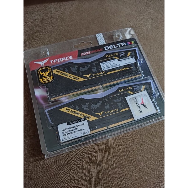 Jual Ram DDR4 16Gb 3200 Team force Tuf Gaming | Shopee Indonesia
