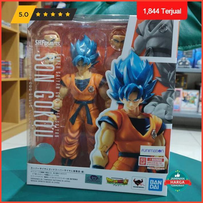 Jual Action Figure Shf Son Goku Ssgss God Super Saiyan Blue Ver 2.0 ...