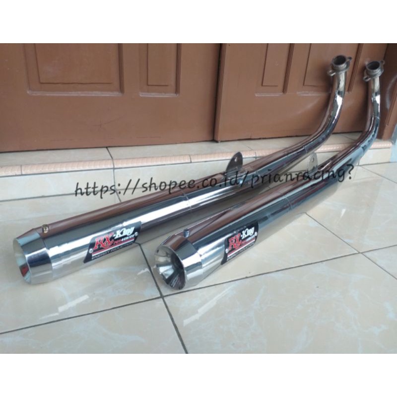 Jual knalpot Rx king standar racing RX KING PRO SERIES // suara garing ...