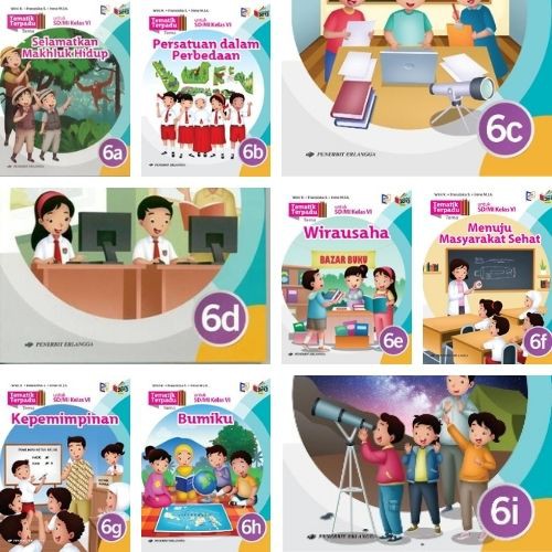 Jual TEMATIK TERPADU KELAS 6 SD K13 TEMA 6A 6B 6C 6D 6E 6F 6G 6H ( ERLANGGA ) | Shopee Indonesia