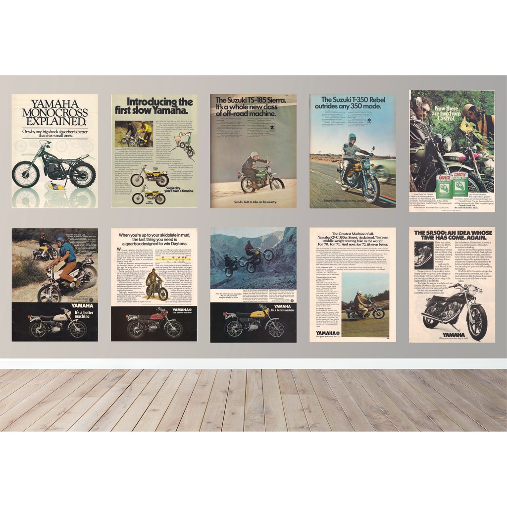 Jual Poster Dinding Motor Klasik | Shopee Indonesia